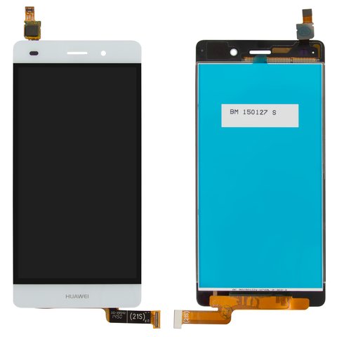 Pantalla LCD puede usarse con Huawei P8 Lite (ALE L21), blanco, sin ...